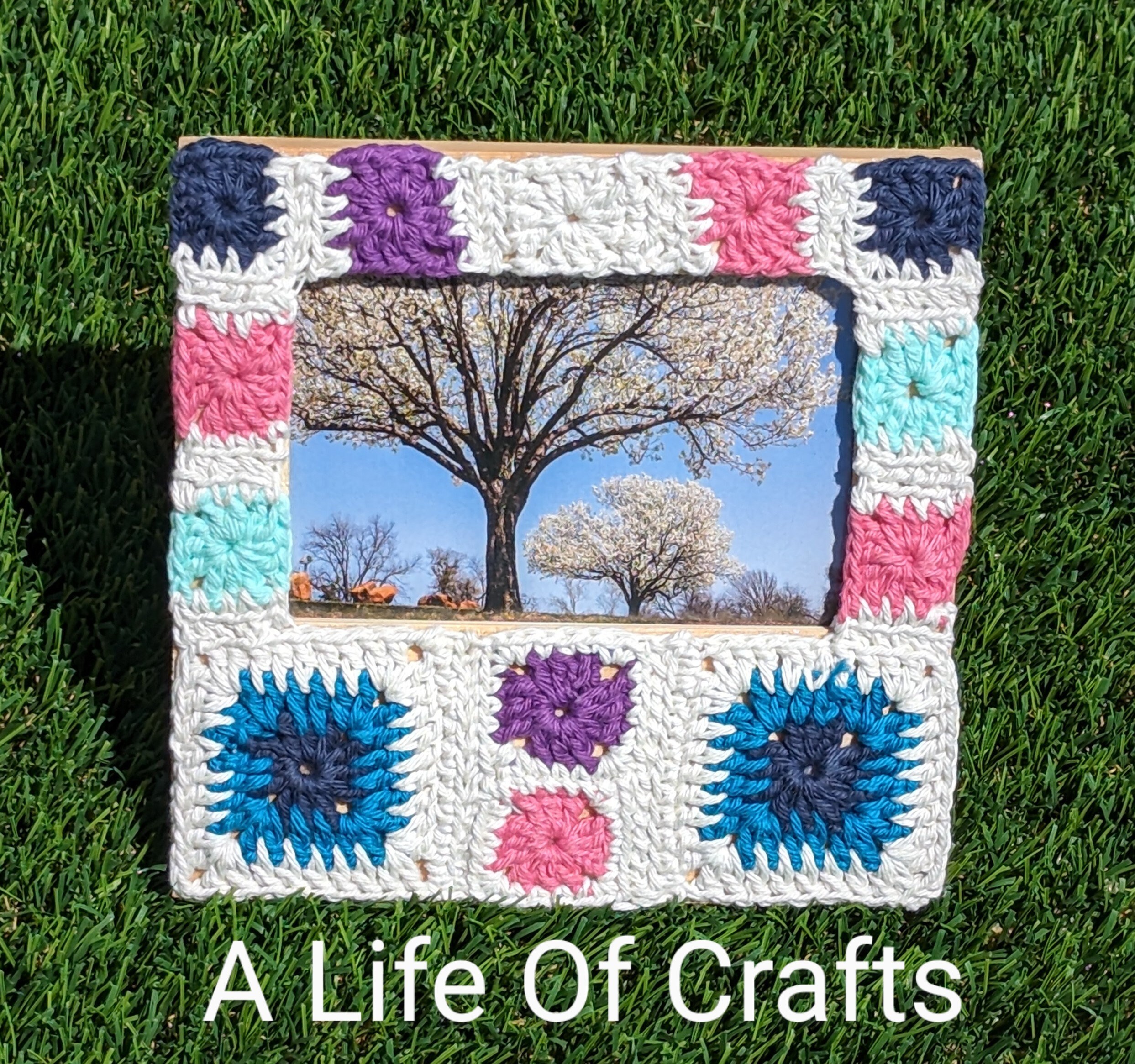 Crochet Photo Frame, Handmade Photo Frame - Etsy