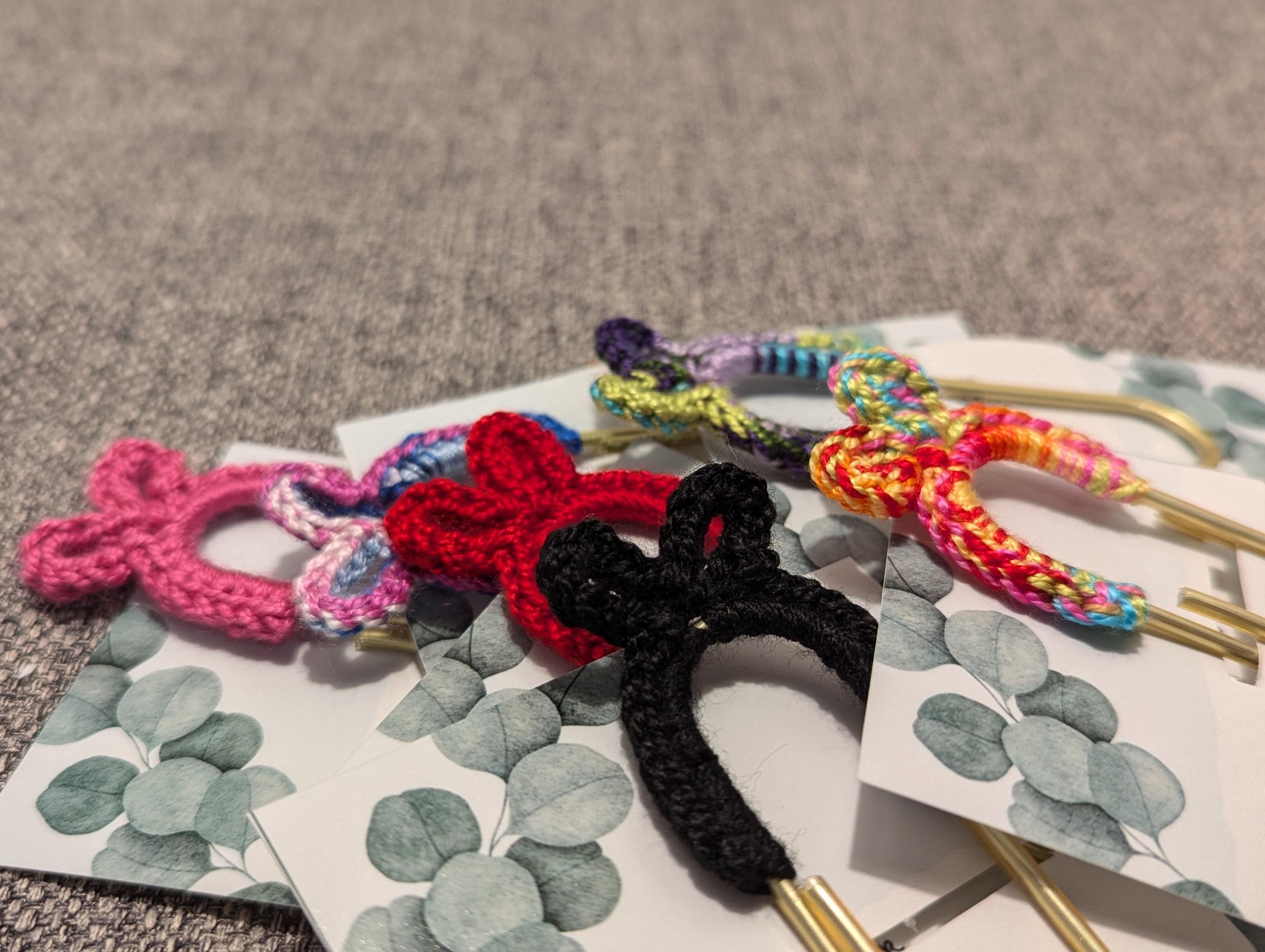 Bookmark/crochet Bookmark/crochet Clip/ribbon Clip/planner Paper Clip ...