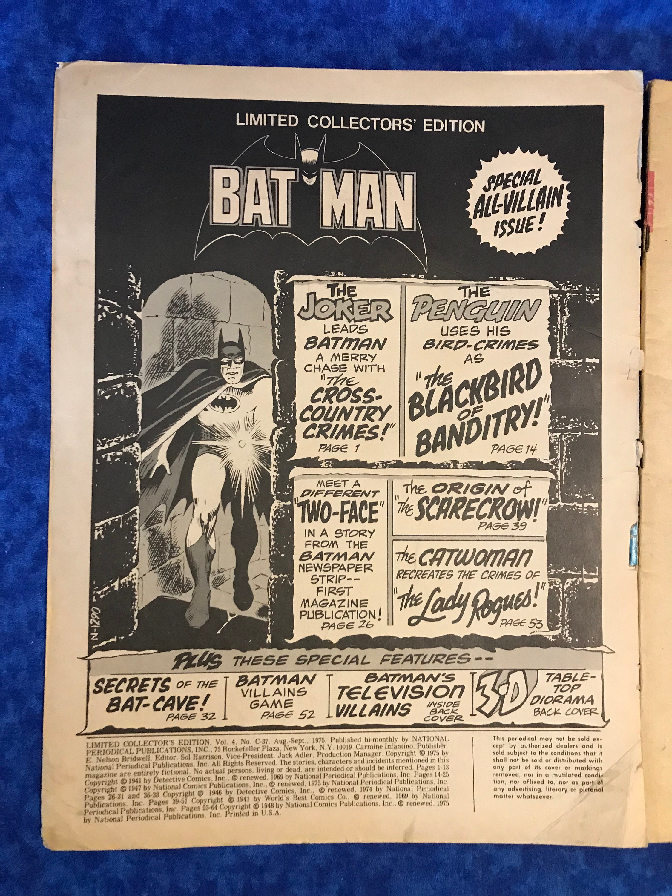 DC Limited Collectors' Edition Presents Bat Man & Robin - Etsy
