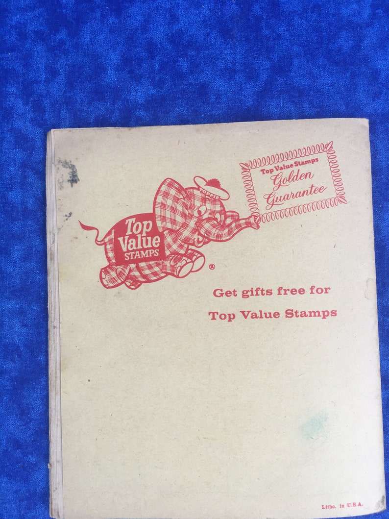 Vintage Top Value Stamp Book - Etsy
