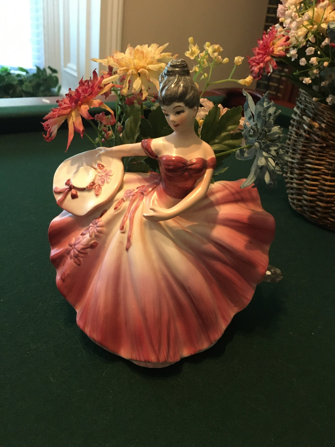 Vintage Lady Southern Belle Planter - Etsy