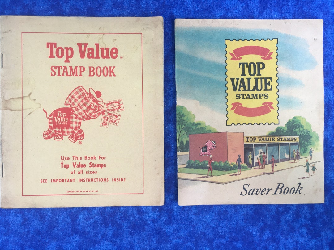 Vintage Top Value Stamp Book - Etsy