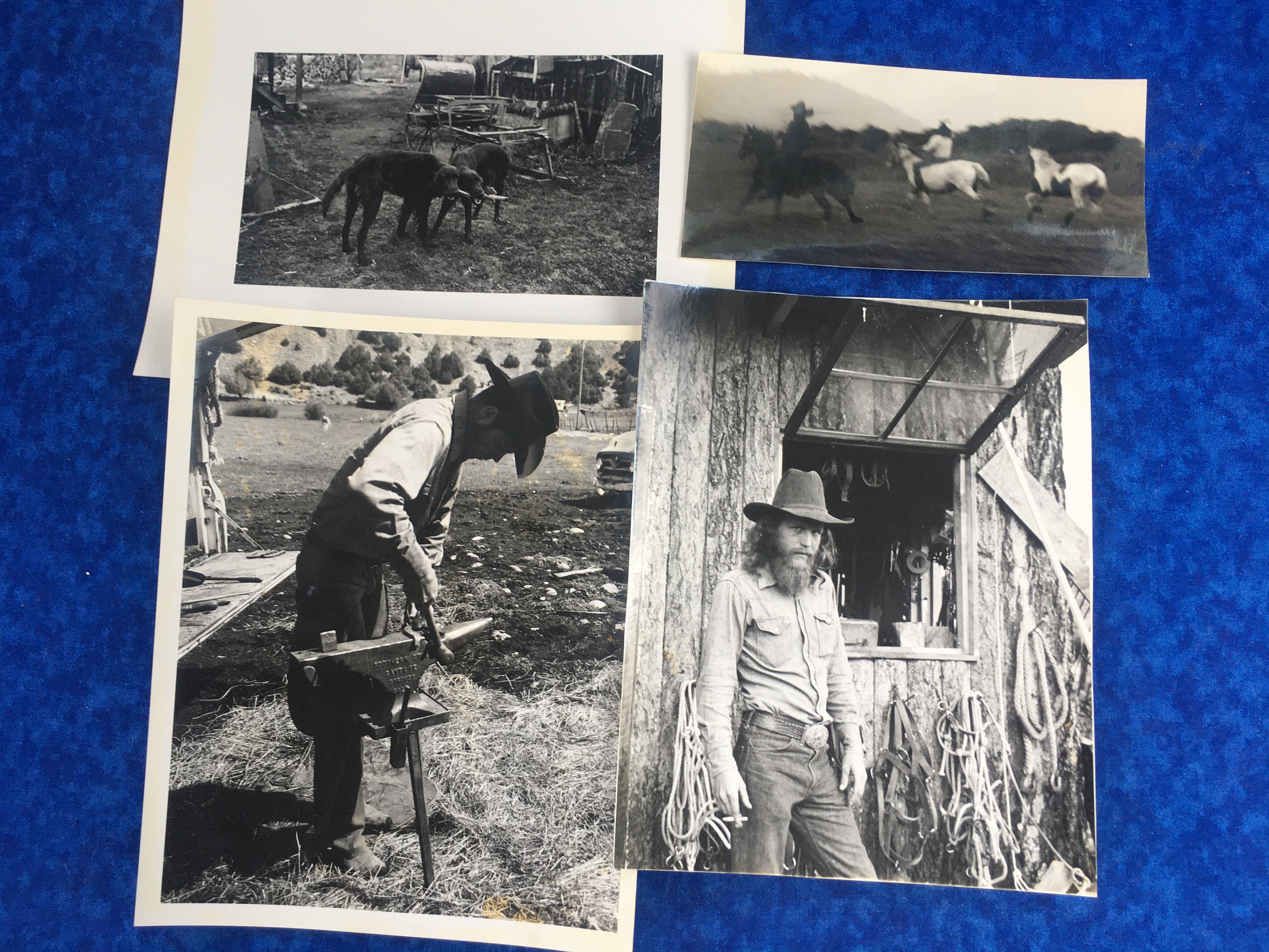 Vintage Old Photos of Cowboys on a Ranch in Texas - Etsy España