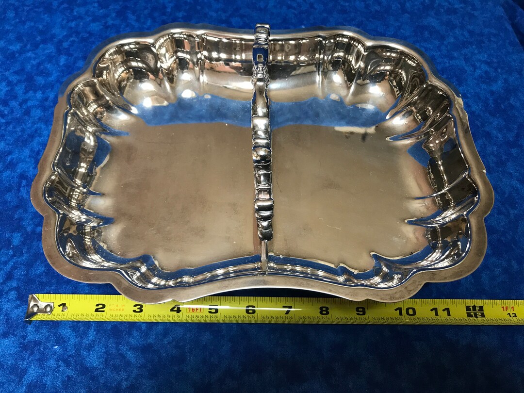 Vintage Lunt Silver Plate of a Double Dish Which Serves - Etsy