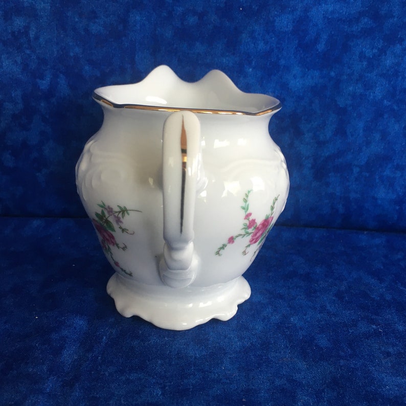 Vintage Bavarian Rose Creme Pitcher - Etsy