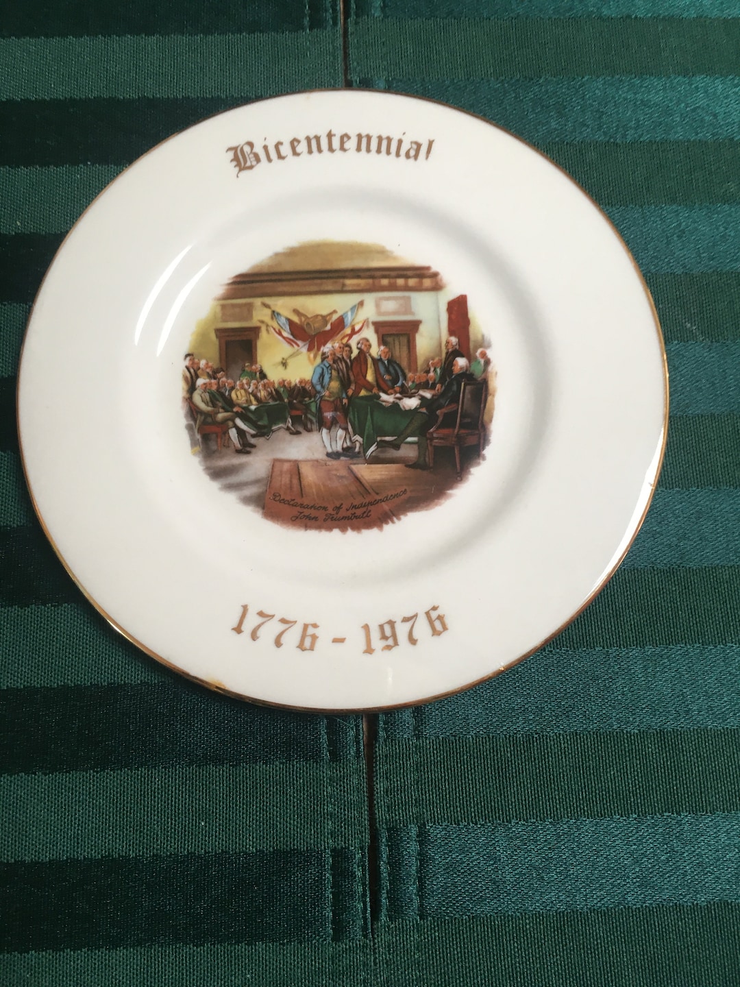 Vintage Bicentennial Plate 1776-1976 - Etsy