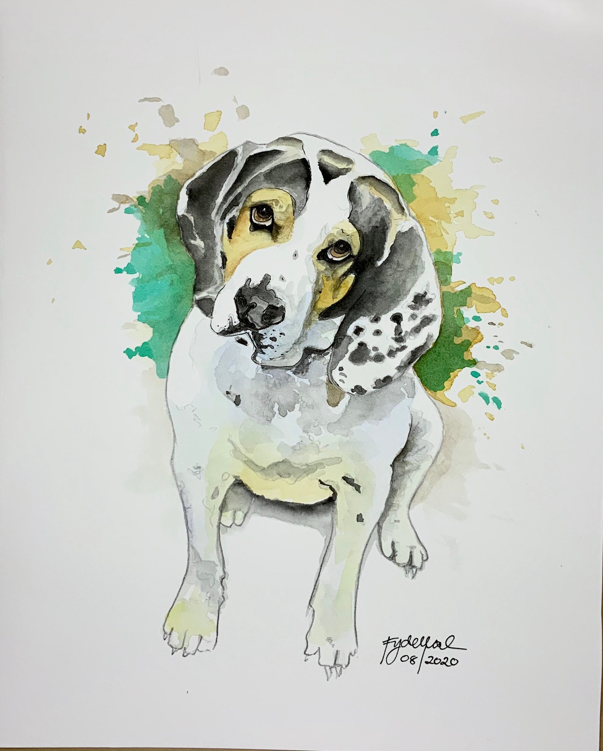 Pet Portrait in Watercolor 9x12 Original Painting - Etsy