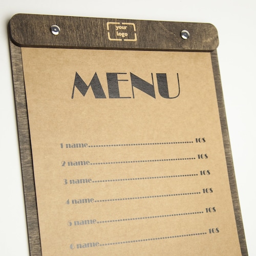 Wooden Menu Menu Menu Cover Restaurant Menu Cover FREE - Etsy