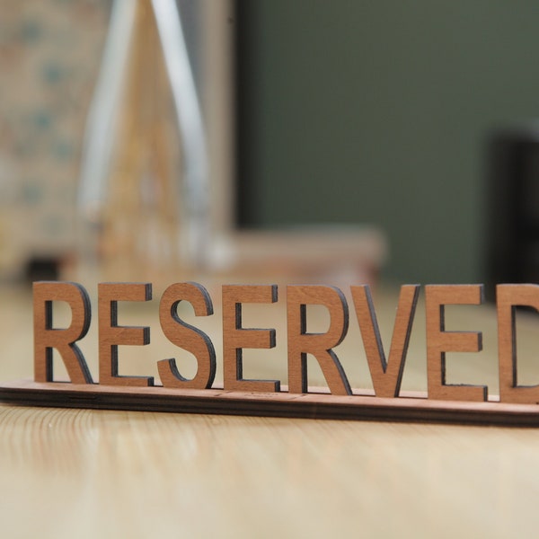 Reserved Row Sign - Etsy