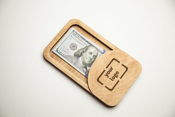 Check Holder Wooden Check Presenter FREE ENGRAVING | Etsy