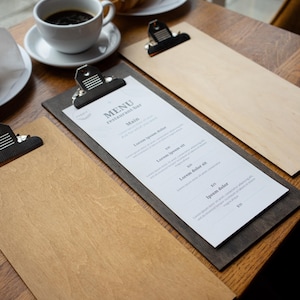 Wooden Table Tent, Table Stand Menu, Display Stand FREE ENGRAVING - Etsy