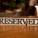 Custom Wooden Reserved Table Sign for Cafes Restaurants - Etsy