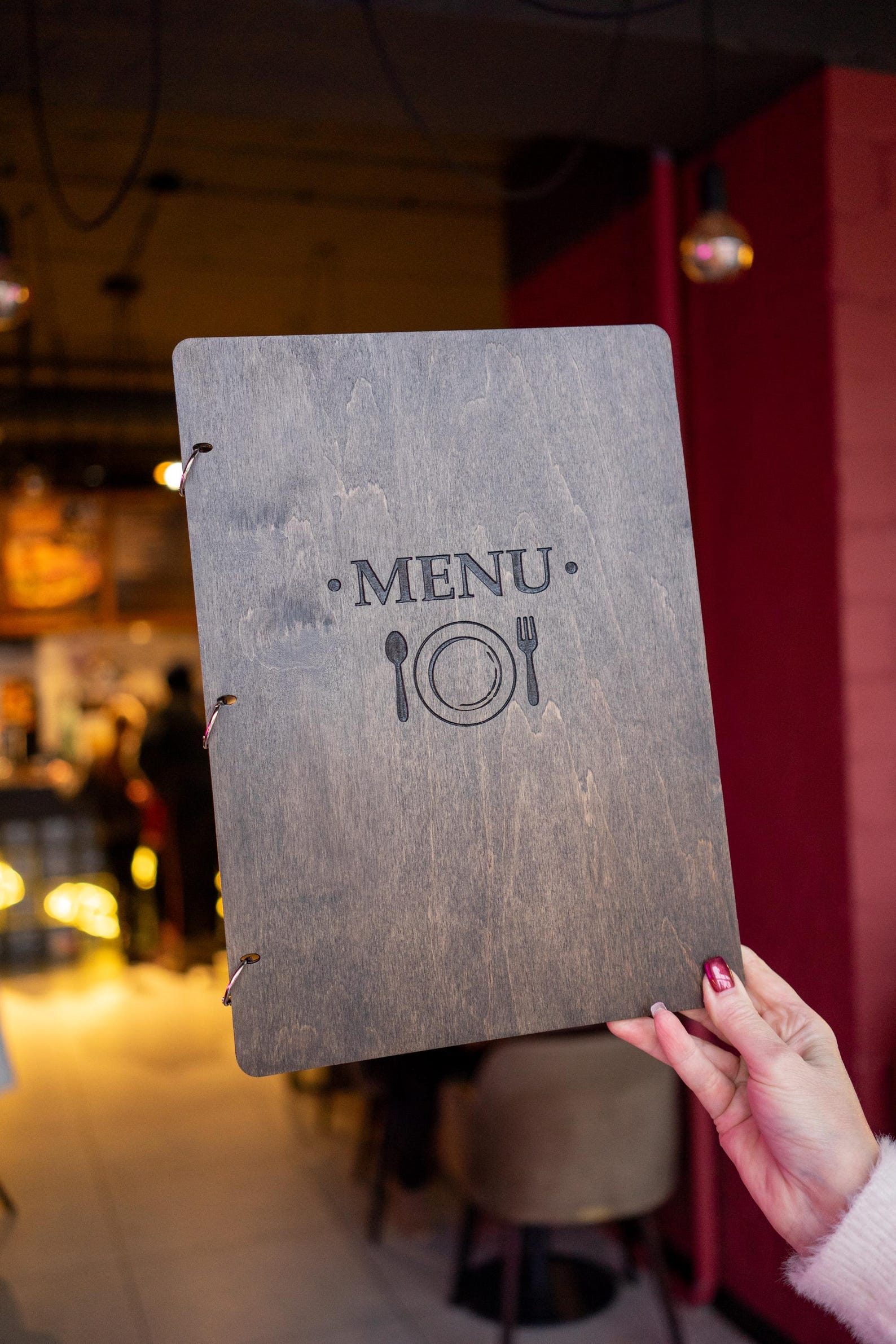 Wooden Menu Sign – Personalized Wedding or Restaurant Menu Board ...