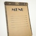 Wooden Menu FREE ENGRAVING - Etsy