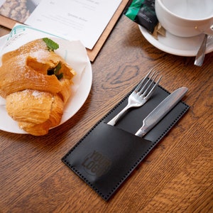 Custom Leather Cutlery Holder, Utensil Organizer, Cutlery Holder Pouch ...