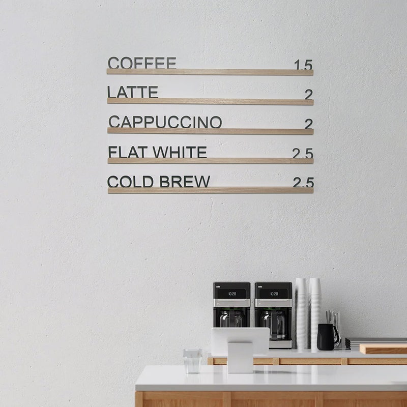 Menu Board Coffee Shop - Etsy