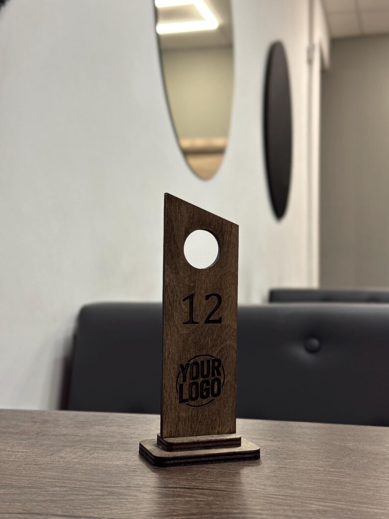 Wooden Table Number Signs Set, Custom Rustic Table Number Stands With ...