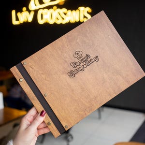 Wooden Menu Board for Restaurant or Bar, Custom Wedding Cocktail Menu ...