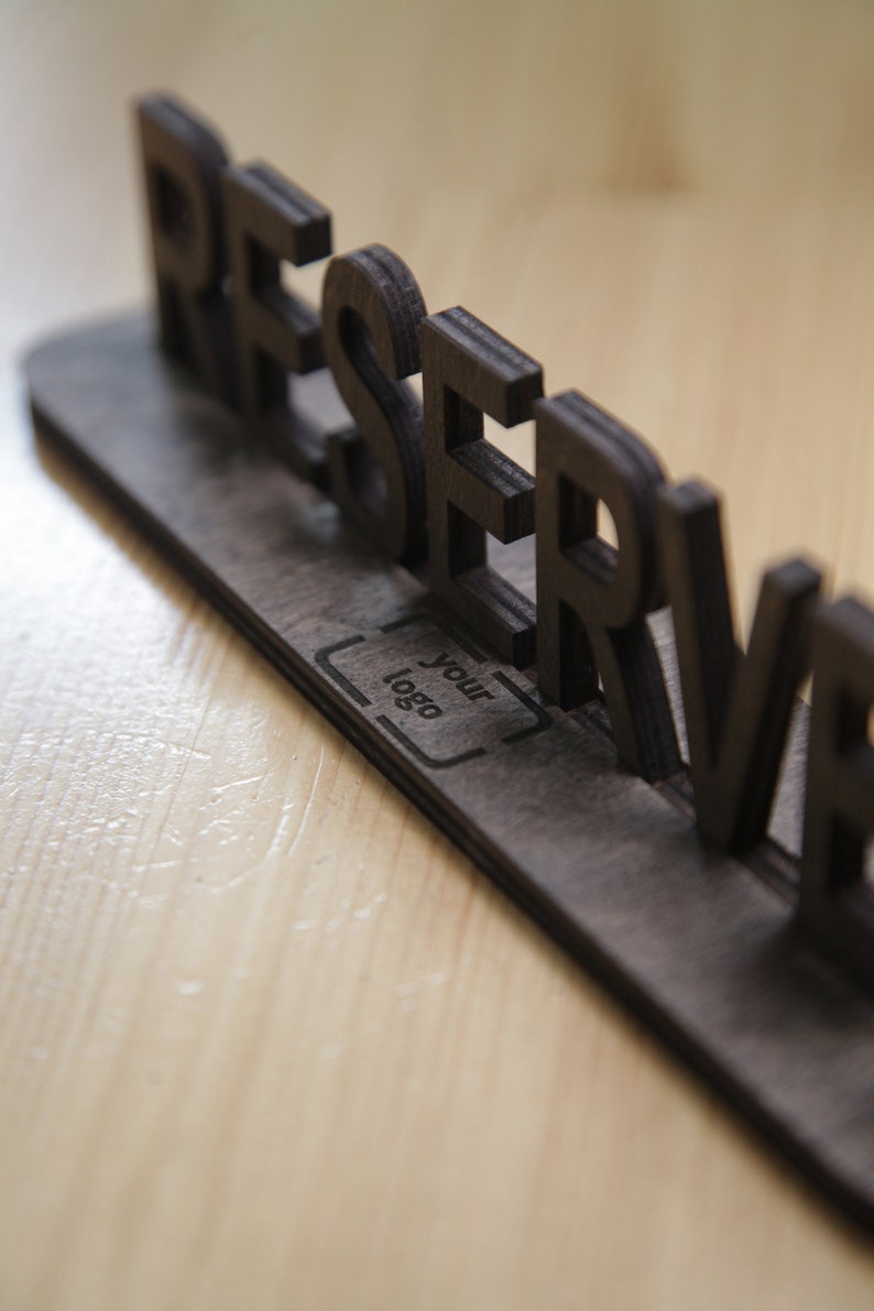 Reserved Table Sign Wooden Rustic Board Restaurant Decor | Etsy