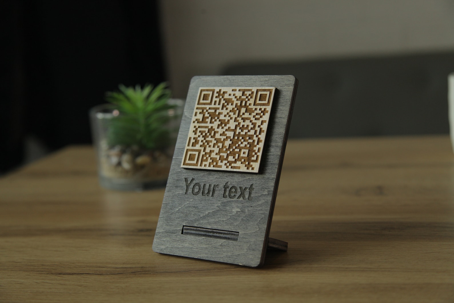 QR Code Menu QR Code Menu Sign Wooden Qr Cod Sign - Etsy