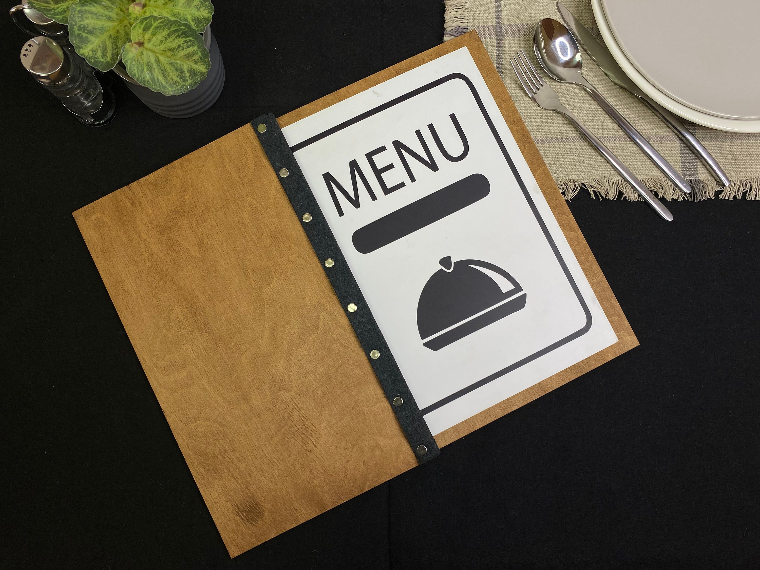 Wooden Menu Menu Menu Cover Restaurant Menu Cover - Etsy