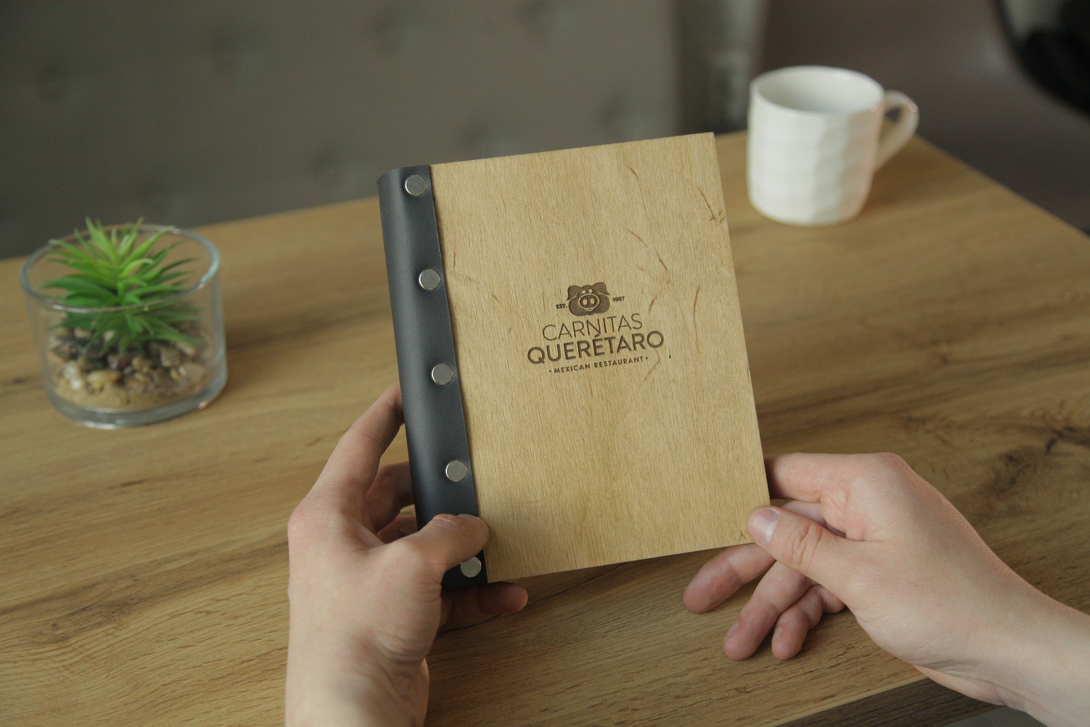 Wooden Menu A5 Format Menu Menu Cover Restaurant Menu | Etsy