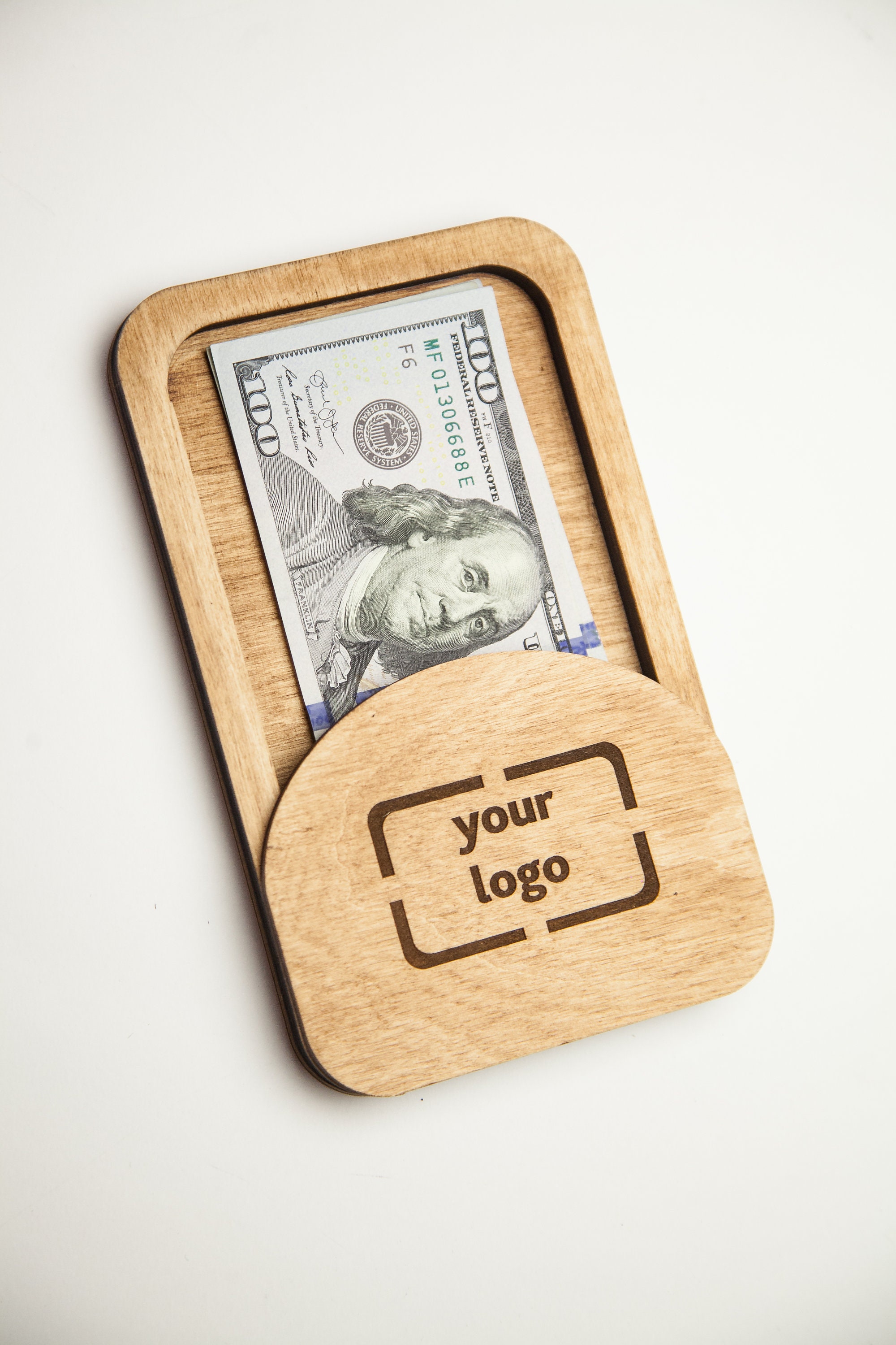Check Holder Wooden Check Presenter FREE ENGRAVING - Etsy
