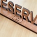 Reserved Table Sign Wooden Rustic Board Restaurant Decor - Etsy