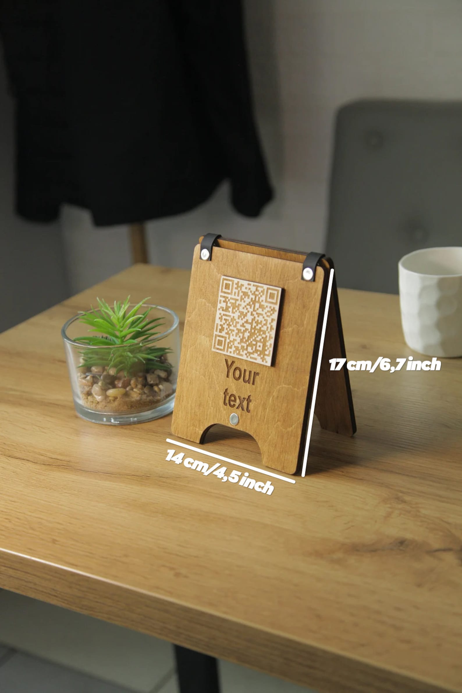 QR Code Menu, QR Code Menu Sign, Wooden Qr Cod Sign - Etsy