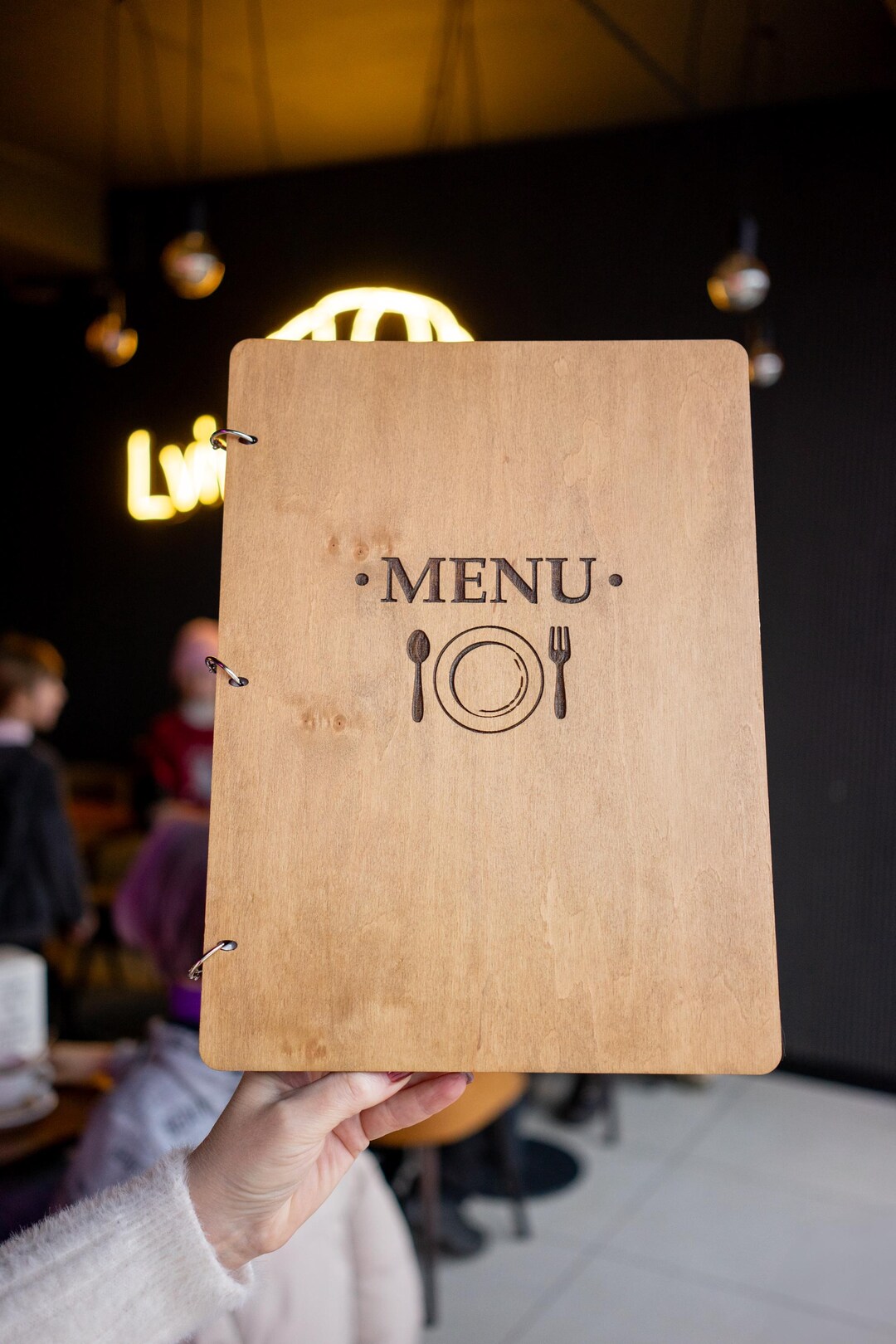 Wooden Menu Sign – Personalized Wedding or Restaurant Menu Board ...