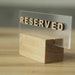 Acrylic Reserved Sign Acrylic Wedding Sign Custom Acrylic - Etsy