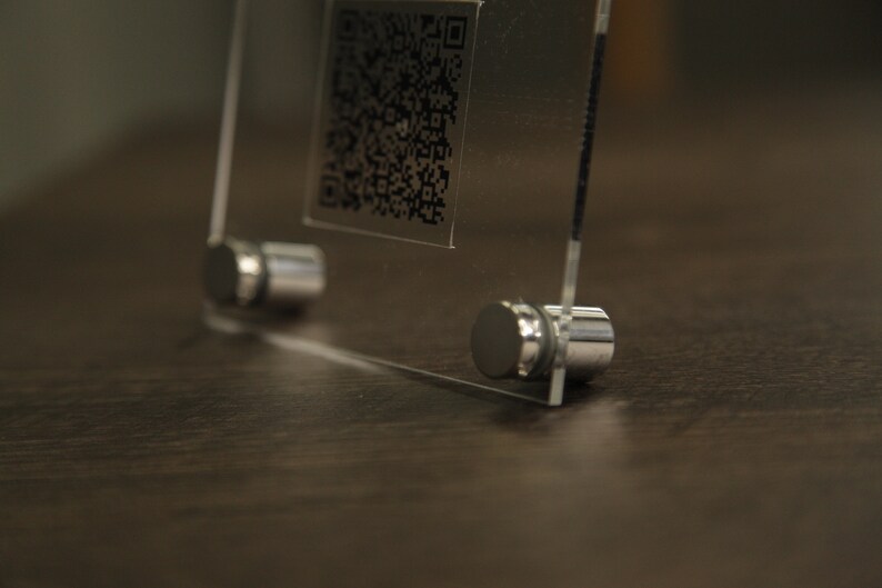 Acrylic Qr Cod Sign QR Code Menu QR Code Menu Sign - Etsy