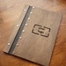 Wood Restaurant Menu, Custom Size Menu Cover, Engraved Menu Cover ...
