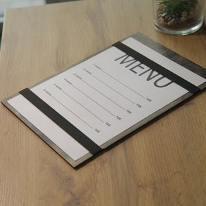 Custom Wooden Menu Cover for Restaurants and Cafes - Etsy