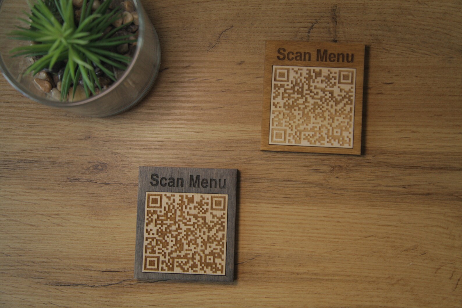 QR Code Menu QR Code Menu Sign Wooden Qr Cod Sign - Etsy