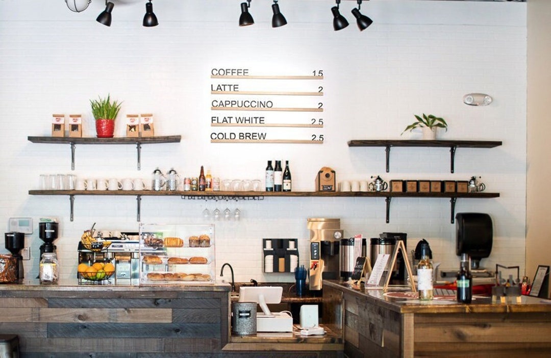 Wooden Menu Board for Cafe Bar Restaurant, Custom Wall Menu Sign With ...