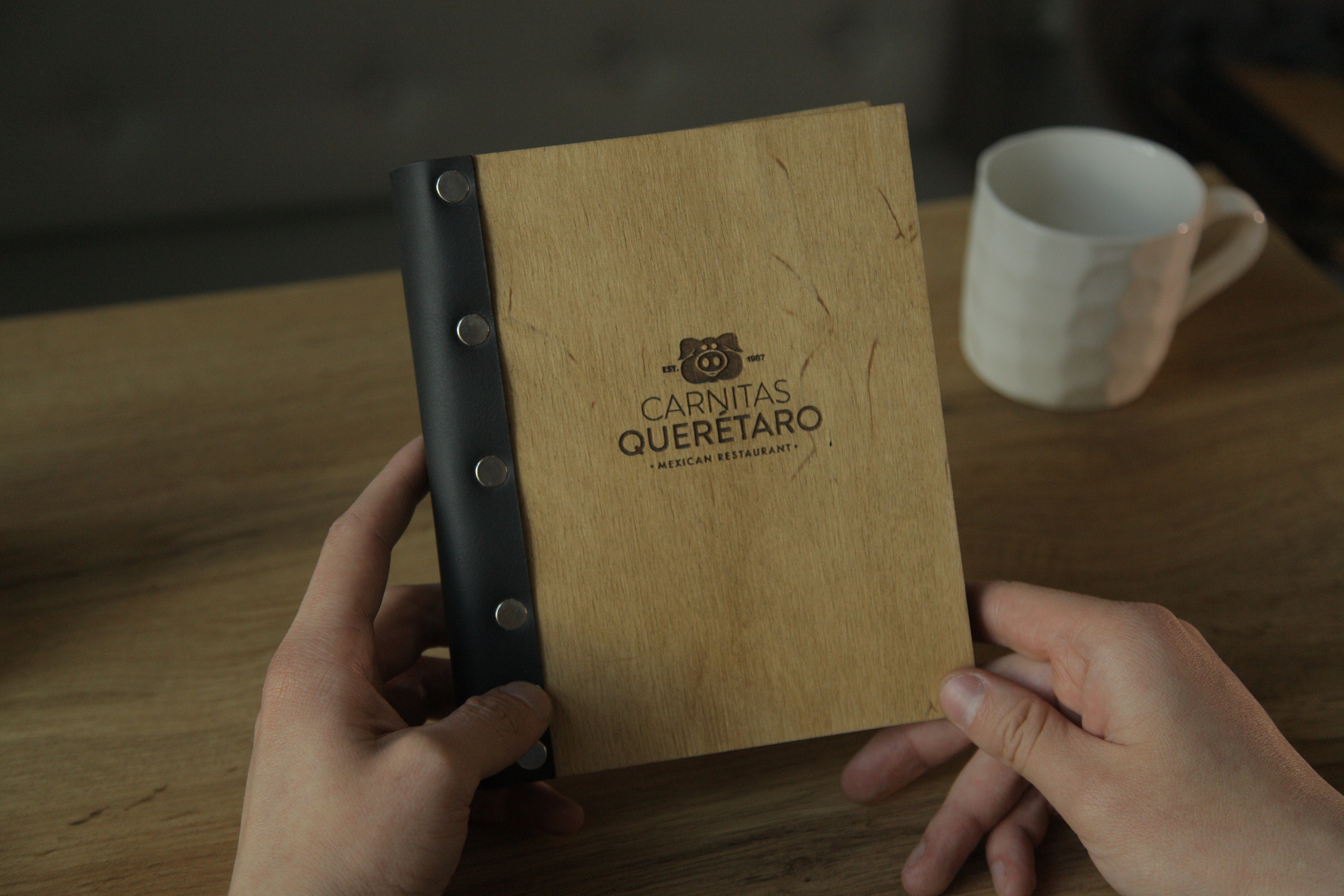 Wooden Menu A5 Format Menu Menu Cover Restaurant Menu | Etsy