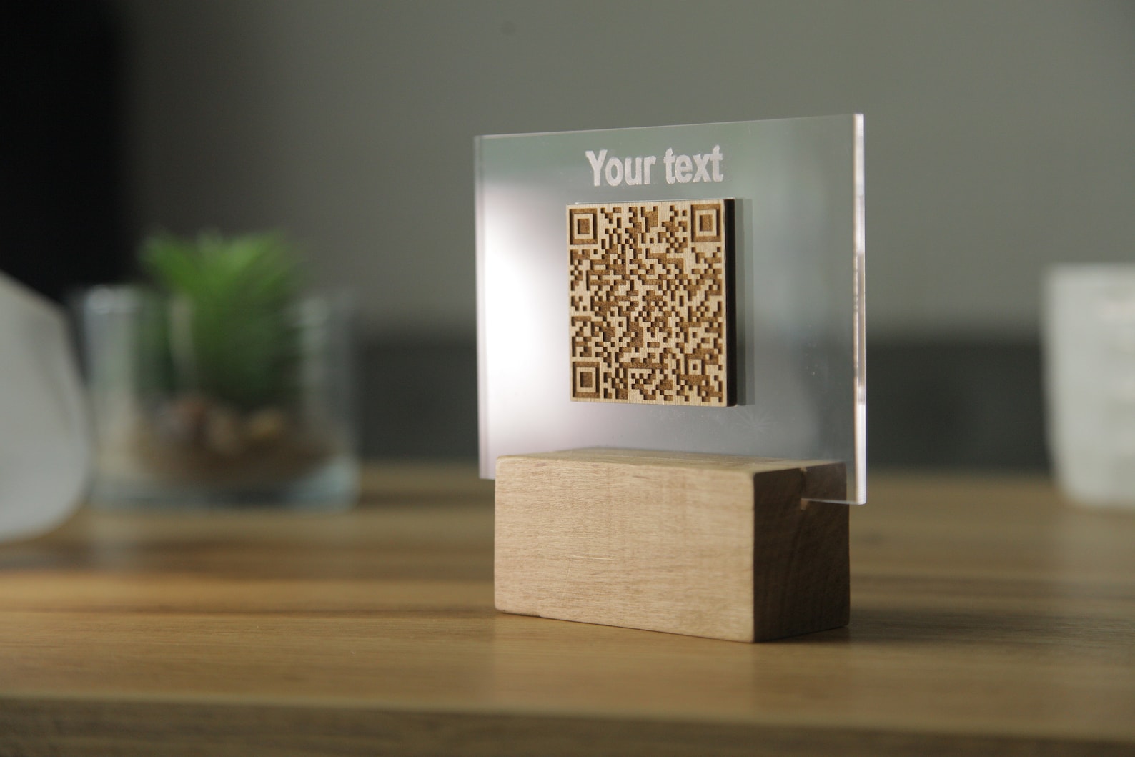 QR Code Menu QR Code Menu Sign Wooden Qr Cod Sign Acrylic - Etsy