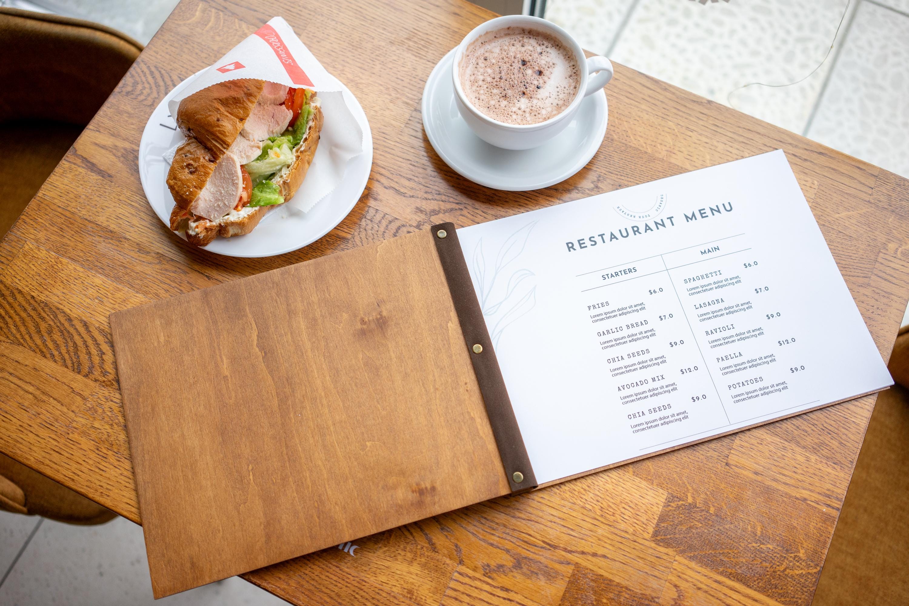 Wooden Menu Board for Restaurant or Bar, Custom Wedding Cocktail Menu ...