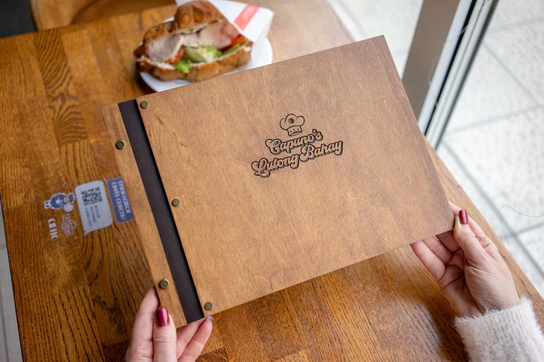 Wooden Menu Board for Restaurant or Bar, Custom Wedding Cocktail Menu ...