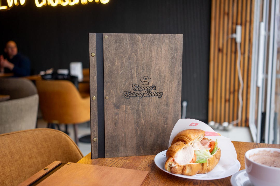 Personalized Restaurant Menu, Wood Restaurant Menu, Custom Size Menu ...