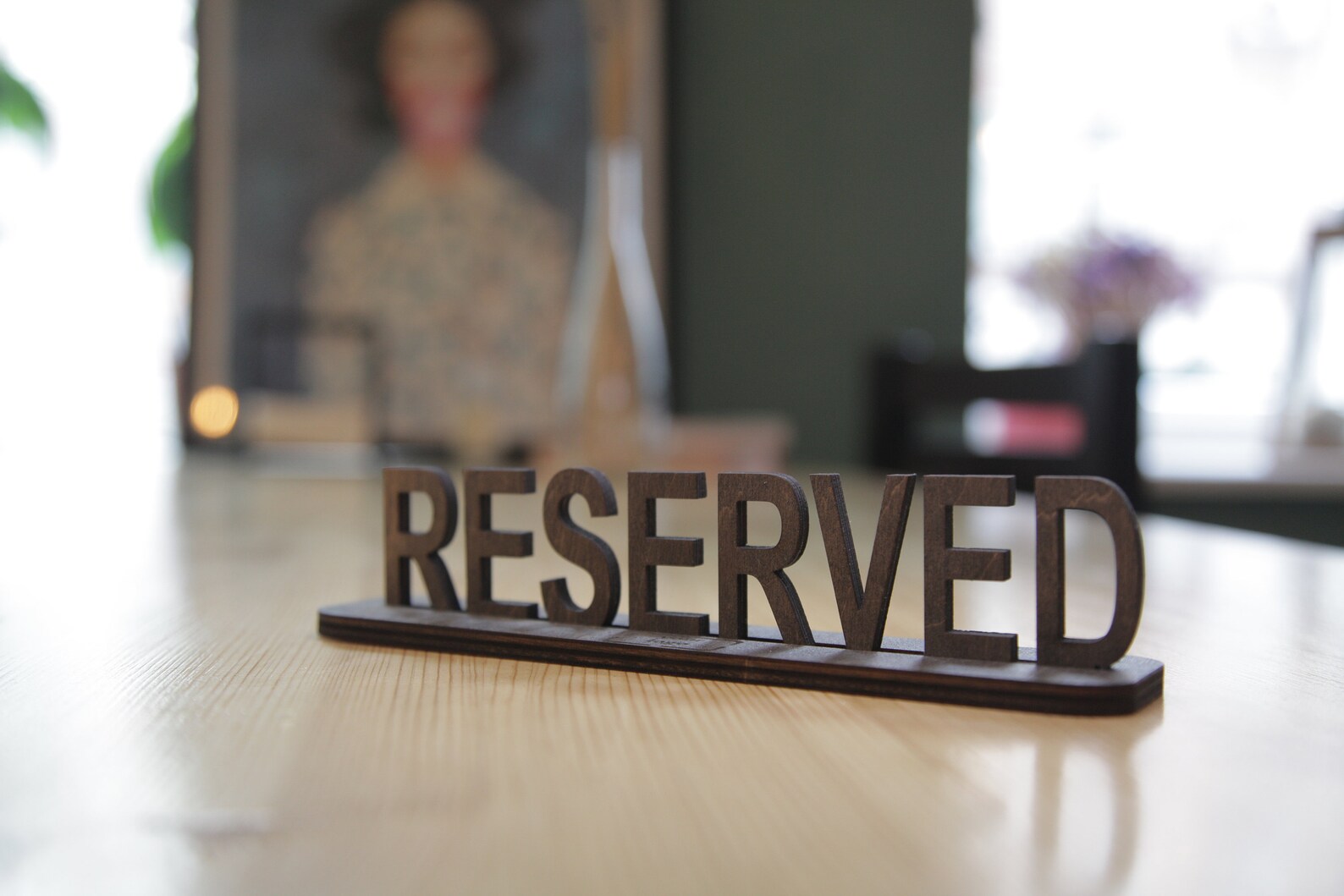 Señal de mesa reservada Tablero rústico de madera Decoración - Etsy México