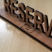 Reserved Table Sign Wooden Rustic Board Restaurant Decor - Etsy