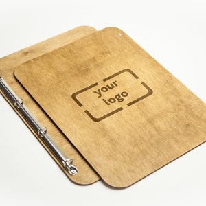 Wooden Menu Folder With Free Personalization, Trendy Bar Menu Holder ...