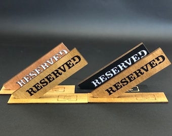 Reserved Table Sign Wooden Rustic Board Restaurant Decor | Etsy