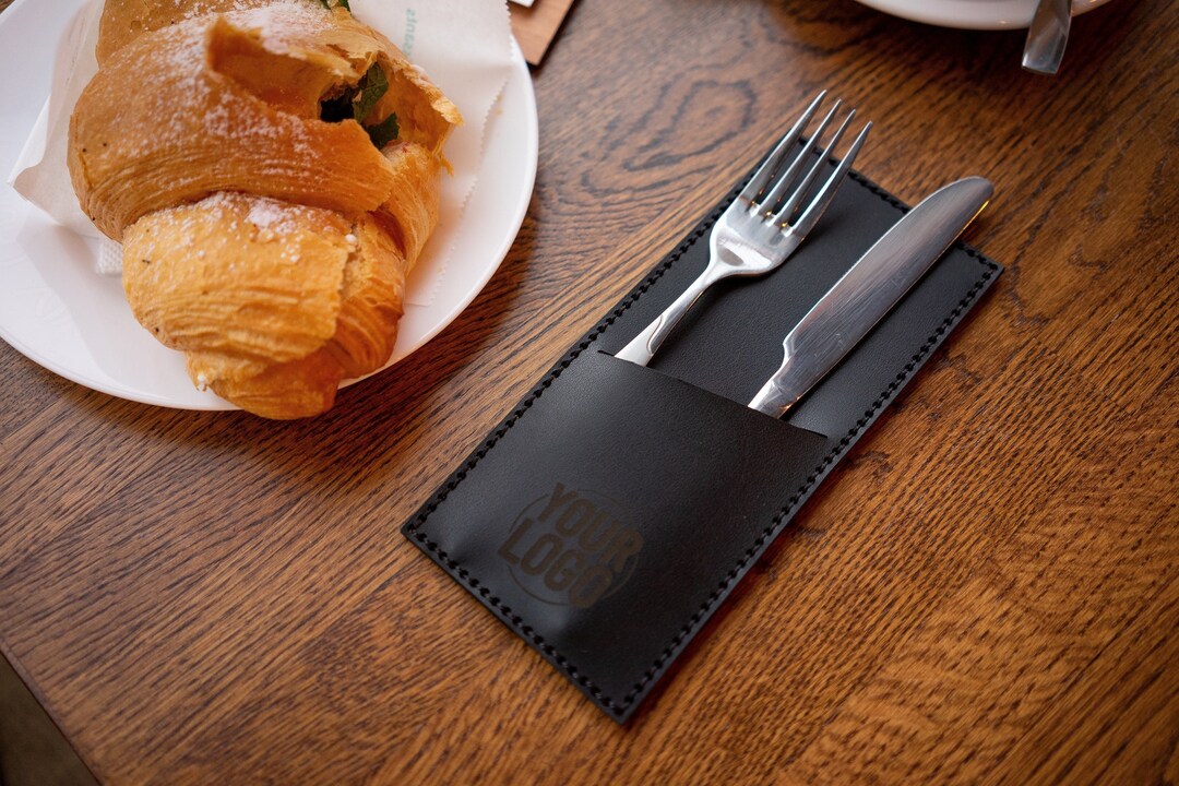 Custom Leather Cutlery Holder, Utensil Organizer, Cutlery Holder Pouch ...