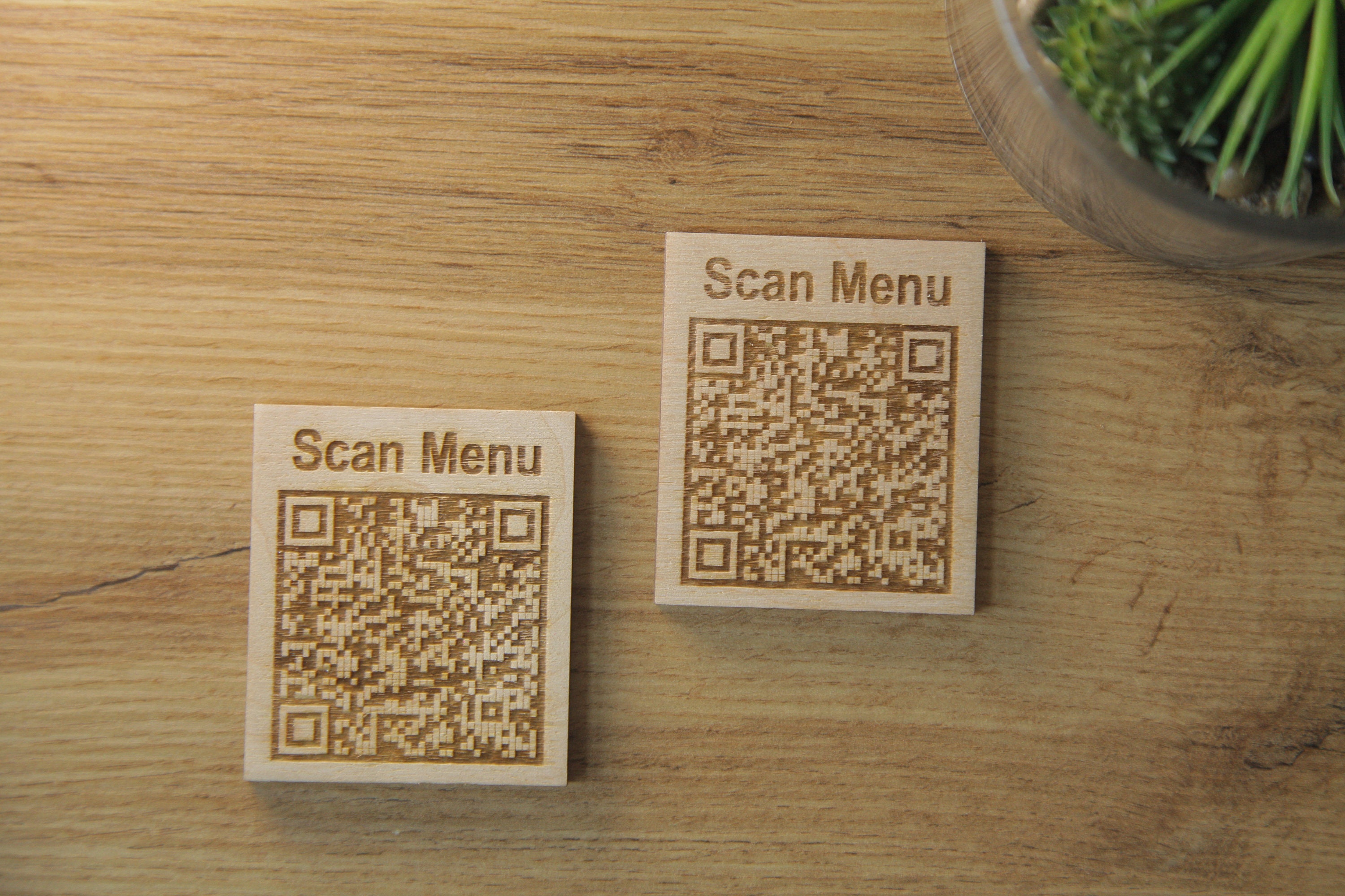 QR Code Menu QR Code Menu Sign Wooden Qr Cod Sign - Etsy Australia