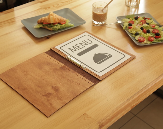 Wooden Menu A5 Format, Menu, Menu Cover, Restaurant Menu Cover, FREE ...