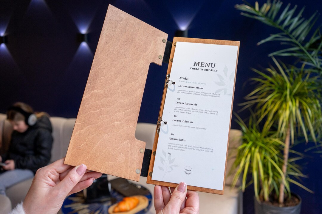 Restaurant Menu Cover, Wine List Menu Cover, Wooden Bar Menu, Menu ...