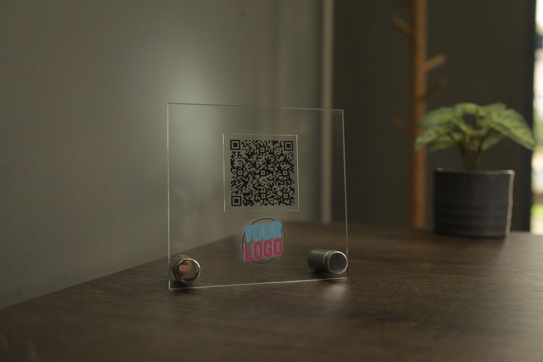 Acrylic Qr Cod Sign, QR Code Menu, QR Code Menu Sign, - Etsy
